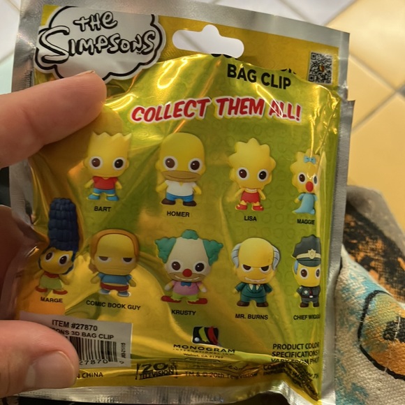 Simpsons | Toys | The Simpsons Lisa Bag Clip | Poshmark
